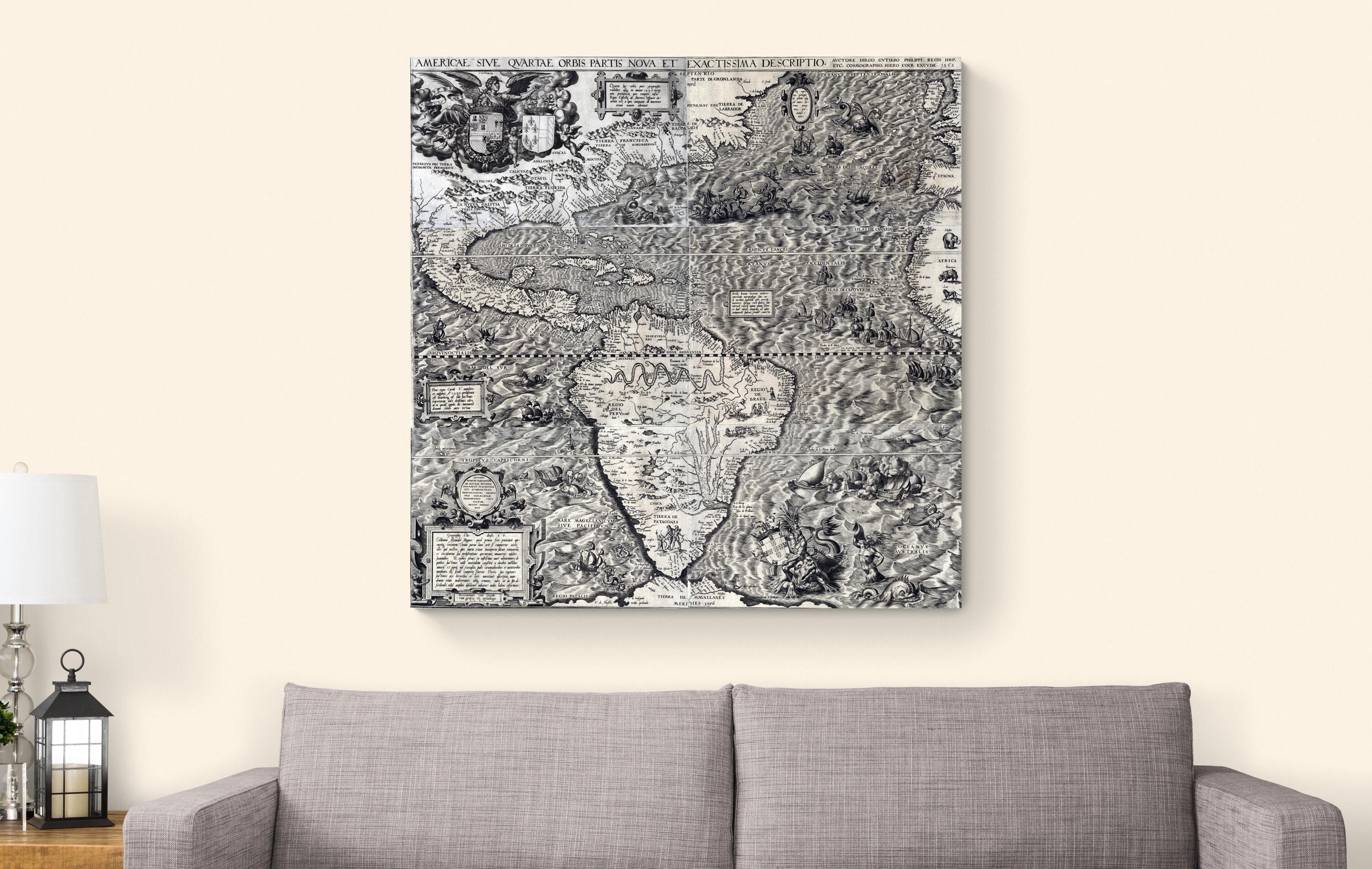 1562 Diego Gutiérrez Map of the New World – First to Name California ...
