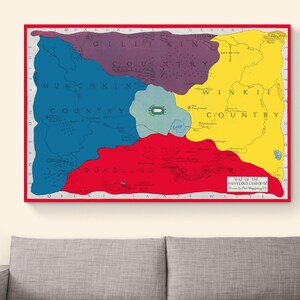 Map of the Marvelous Land of Oz – Scarecrow & Tin Woodman Adventures ...