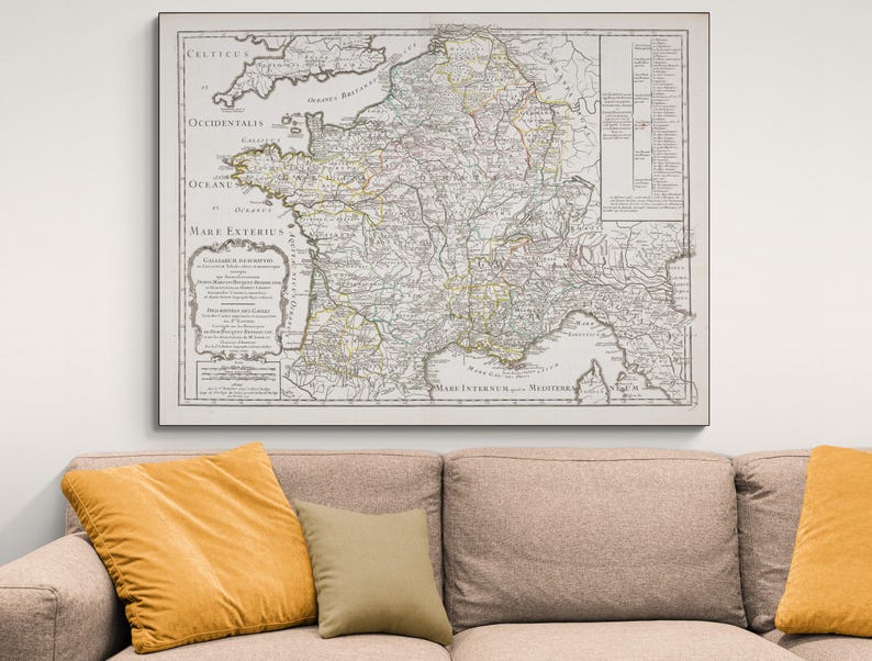 Map of Ancient France – Historical Map of Roman Gaul Showing Provinces ...