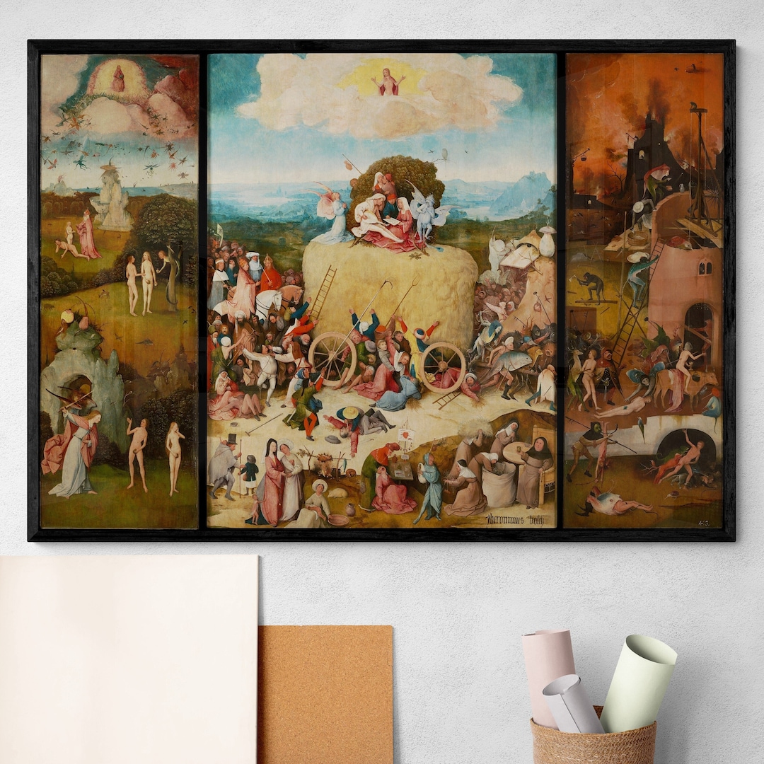 Hieronymus Bosch the Haywain Triptych Apocalypse Antique Medieval Art History Heaven Hell Garden ...