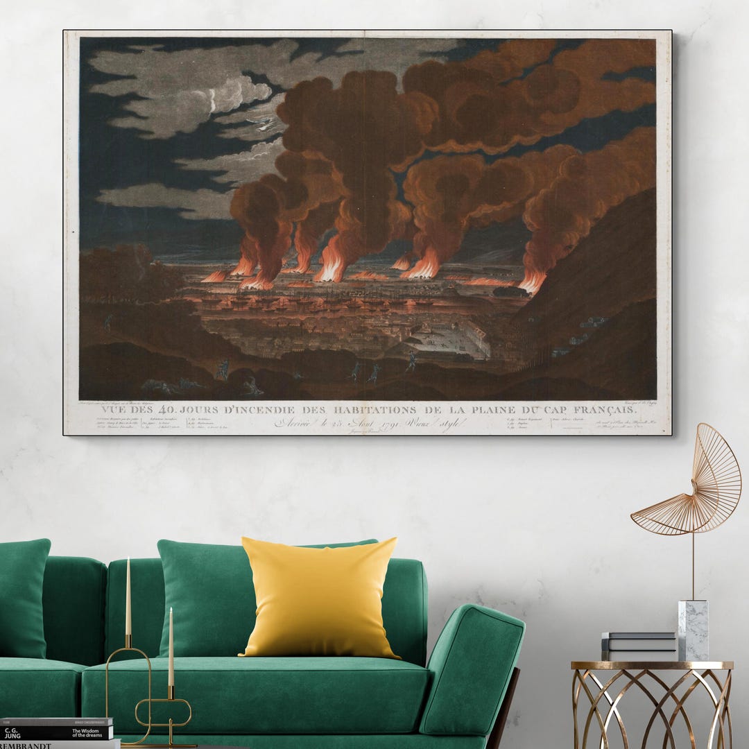 Pillage of Cap-français – August 23, 1791 Haitian Revolution Art Print ...