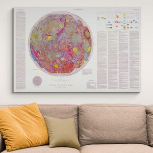 NASA Geological Map of the Near Side of the Moon – Celestial Surface ...