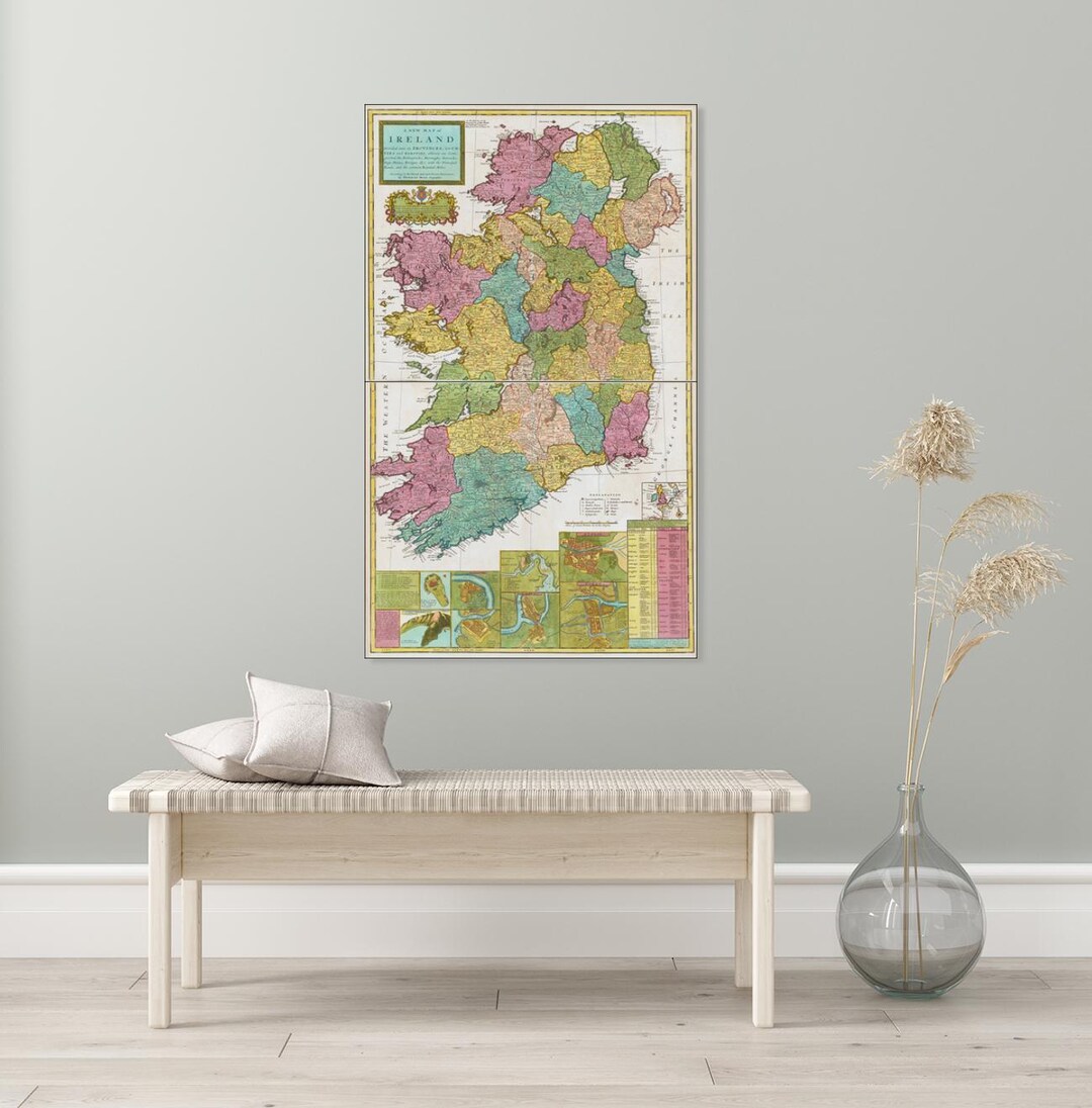 1714 Herman Moll Map of Ireland European Geography Irish History ...