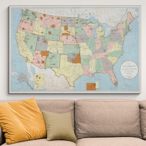 1902 Map of Native American Indigenous Reservations – Historic U.S ...