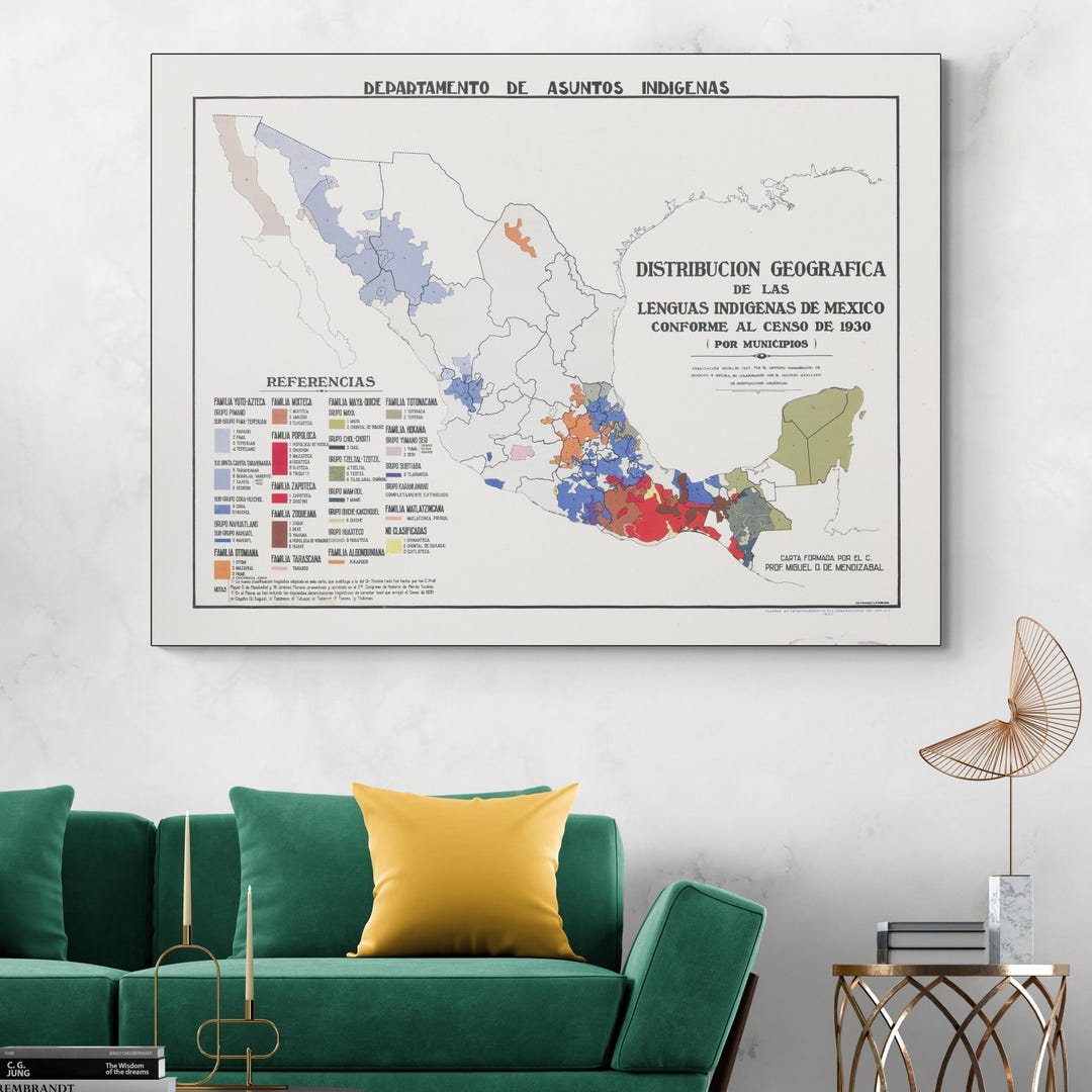 Indigenous Languages Map of Mexico – Ethnolinguistic Distribution of ...