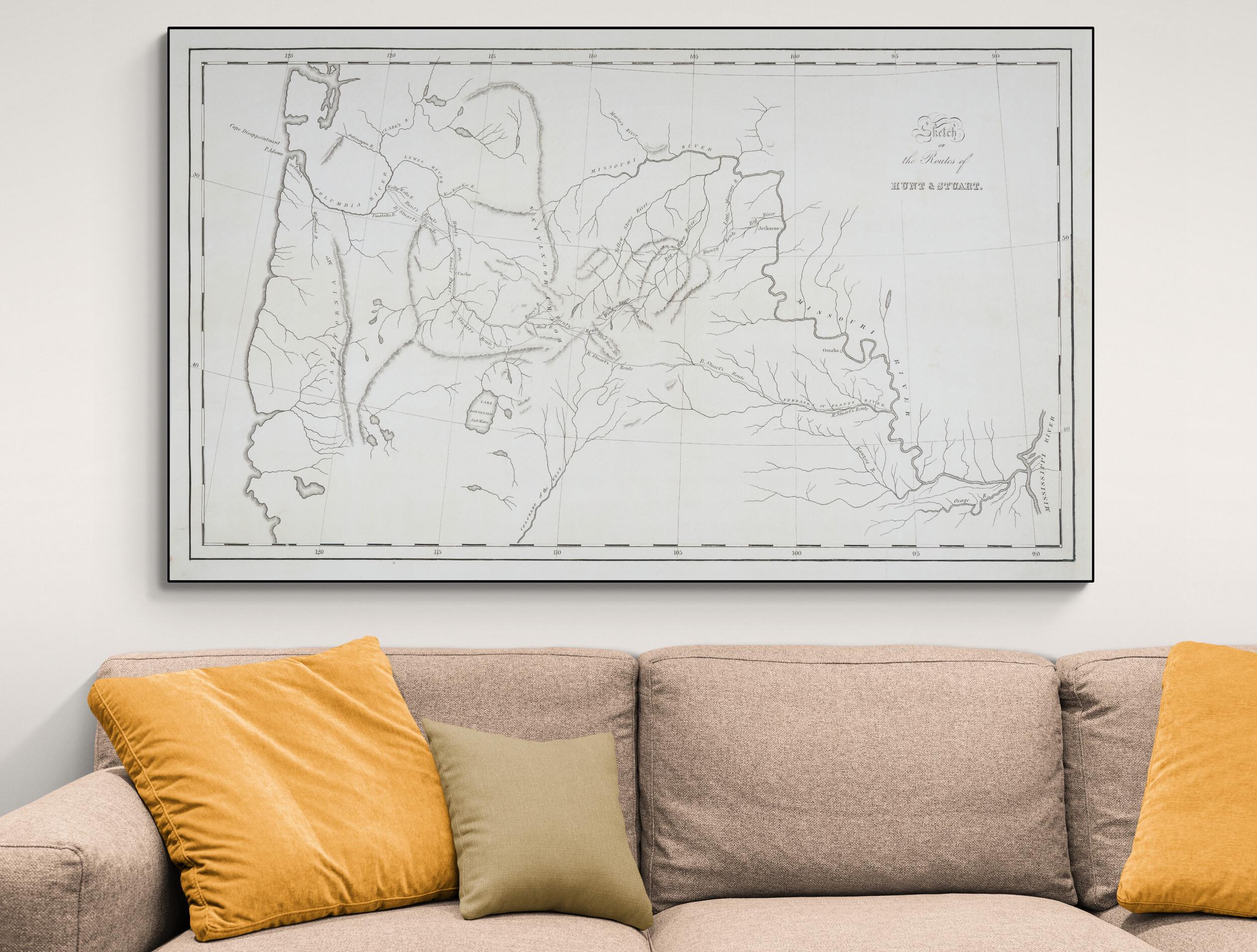 Map of Hunt & Stuart Expedition – Landmark Western Exploration ...