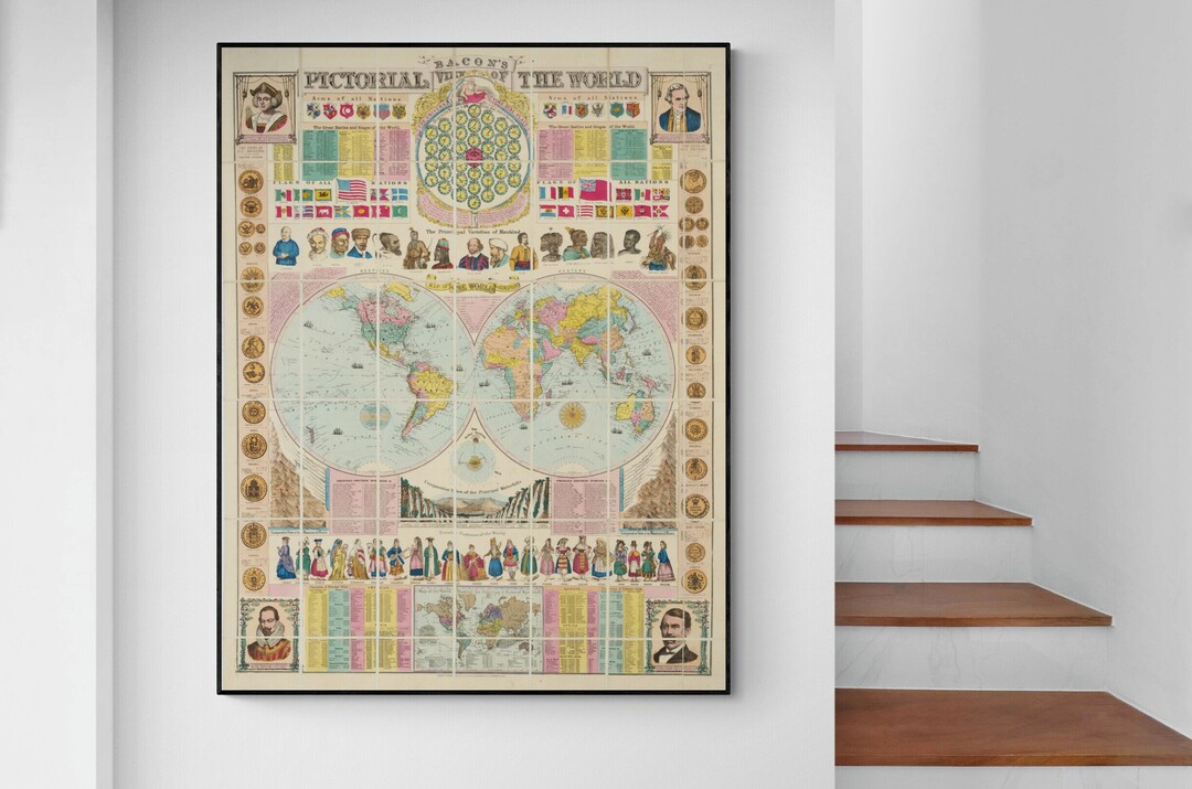 1855 World History Progress Chart Nations Empires Antique History ...