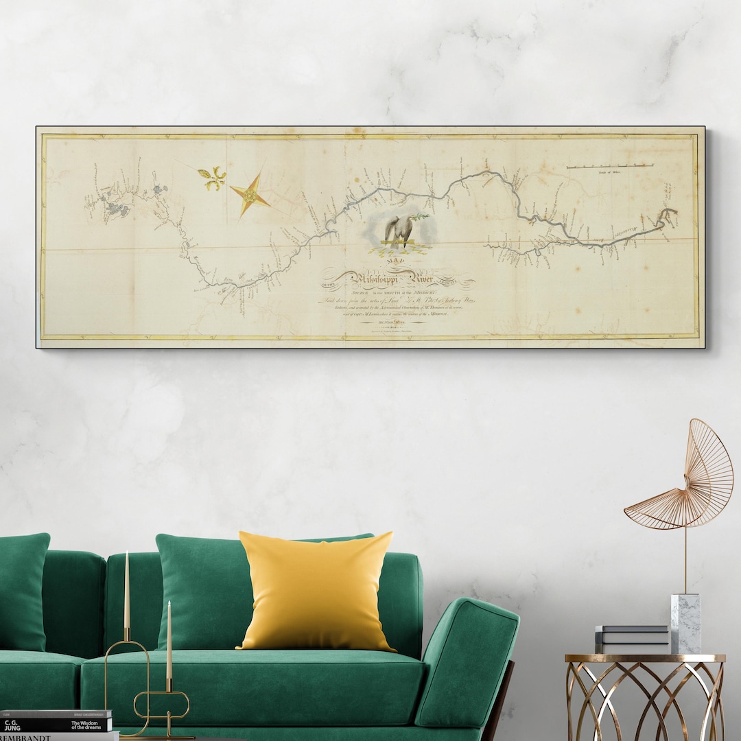 1810 Map of the Mississippi River – Lewis & Clark and Zebulon Pike ...