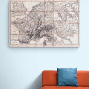 1811 Map of French Republic First French Empire Napoleonic France World ...