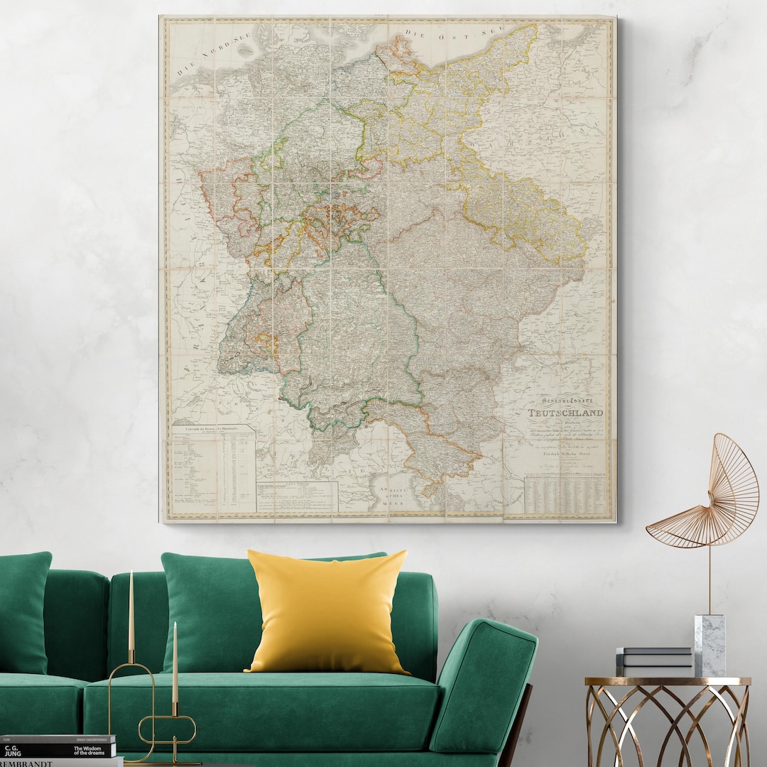 1810 Map of the Confederation of the Rhine – Napoleonic Europe ...