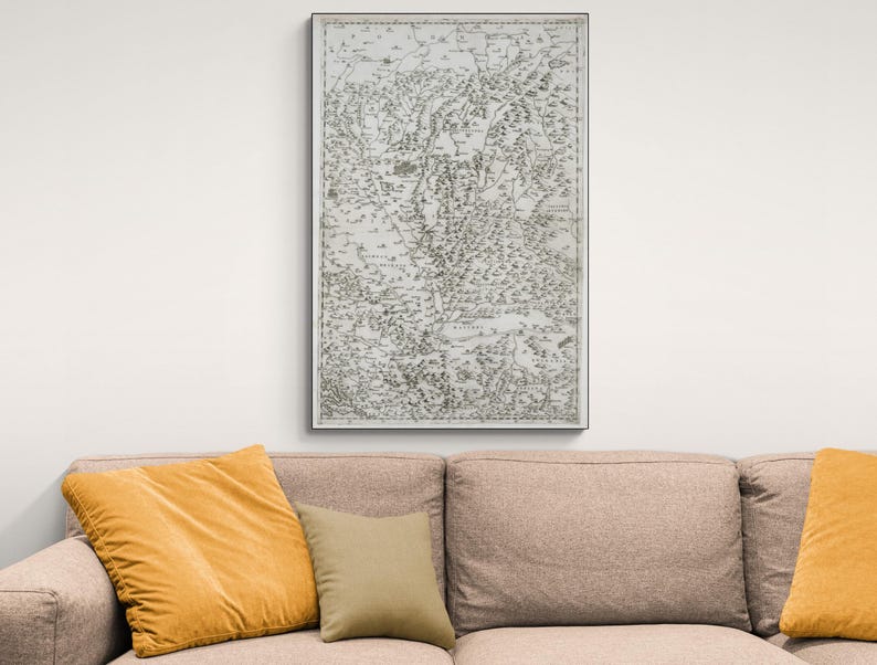 1566 Map of Transylvania by Paolo Forlani – Antique Lafreri School ...