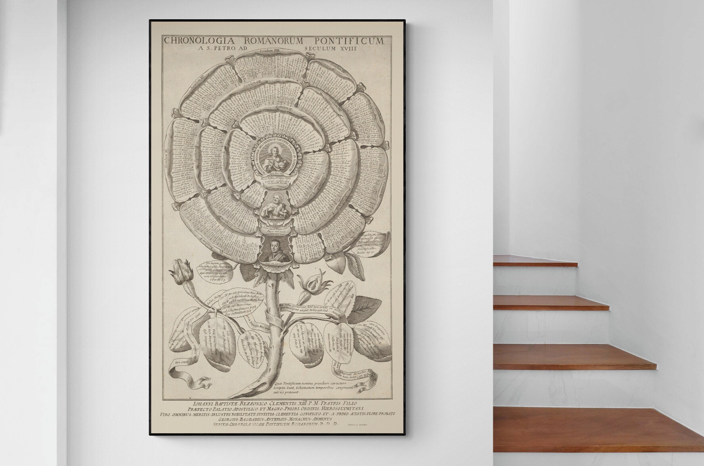 18th Century Chronology Chart of the Popes Roman Pontiffs Christianity ...