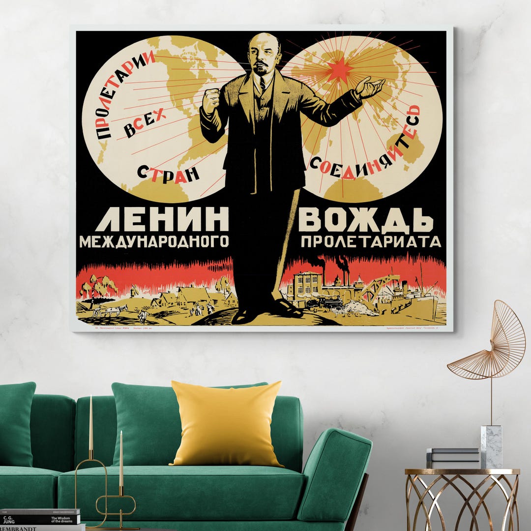 Vladimir Lenin – 1926 Soviet Proletariat Leader Art Print | USSR ...