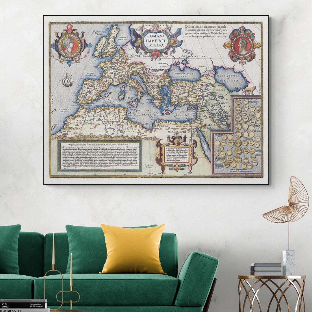 1603 Map of the Roman Empire by Ortelius – Antique Cartography ...
