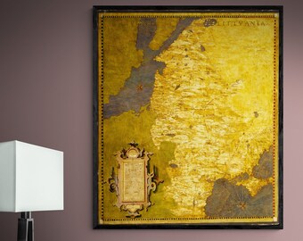 Old Baltic Sea Map - Etsy