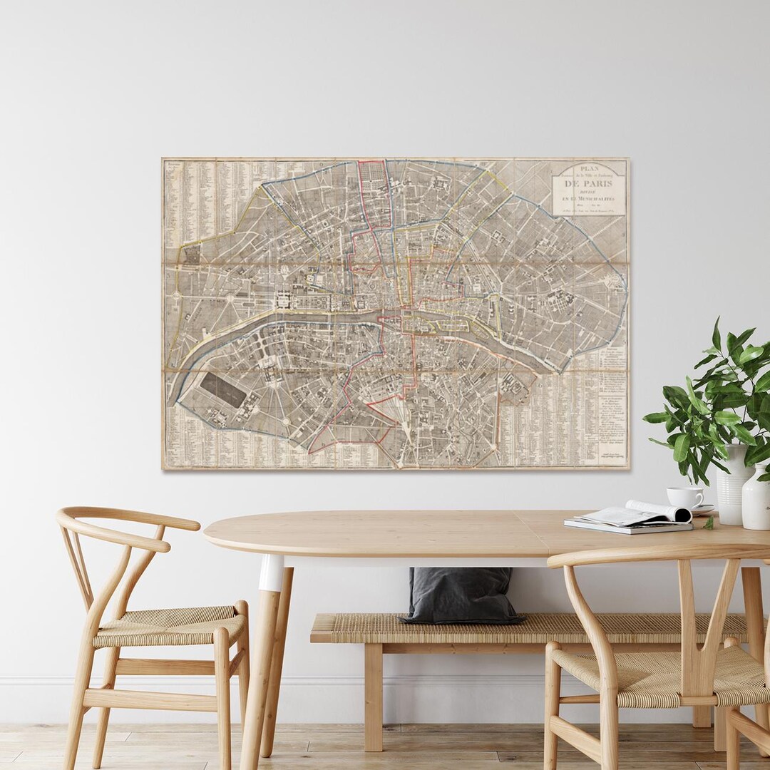 1802 Map of Napoleon Paris France Napoleon Bonaparte French Empire ...