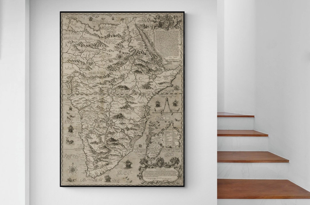1562 Filippo Pigafetta Map of Africa Antique Historical African ...