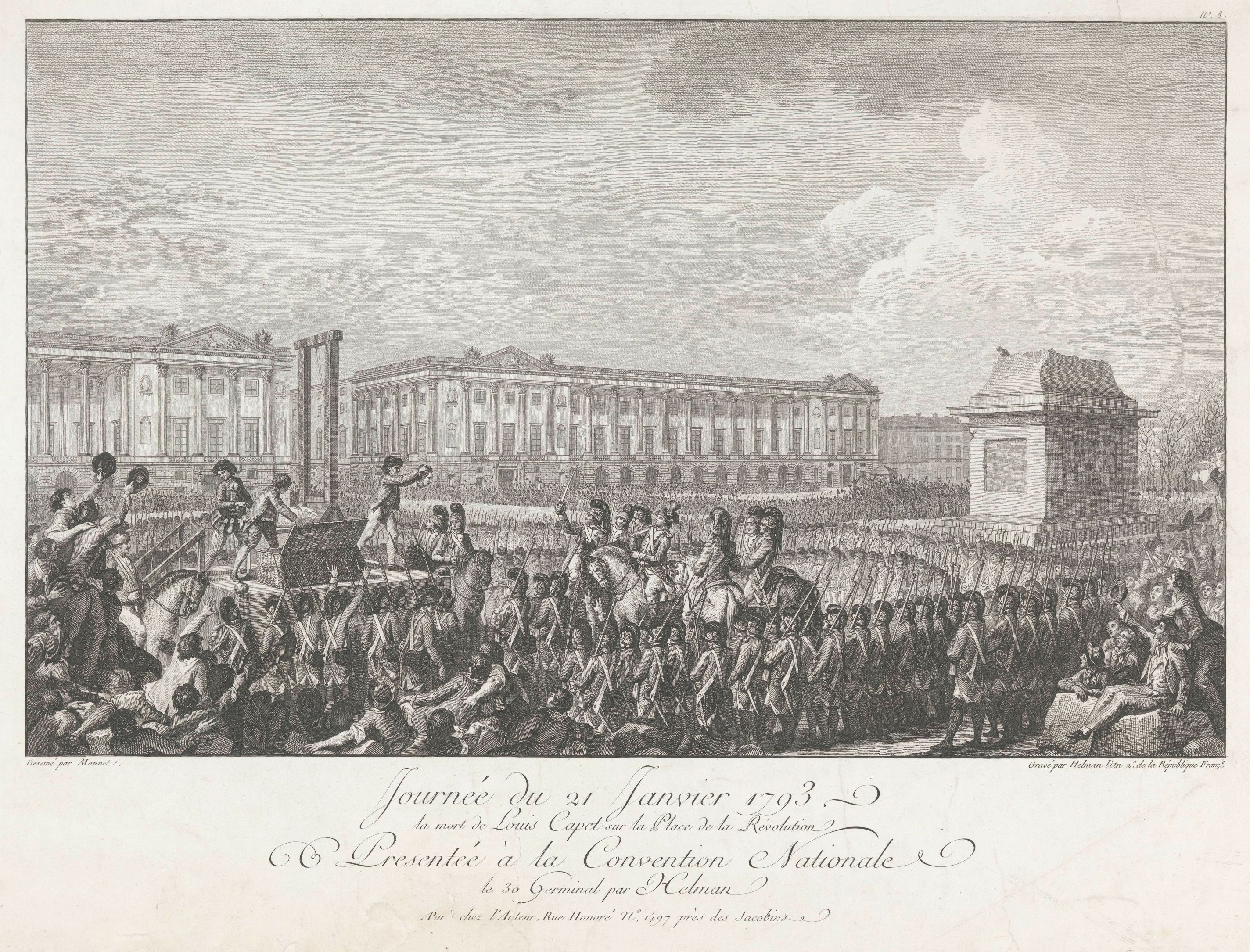 1793 Guillotine Execution of King Louis XVI of France French - Etsy