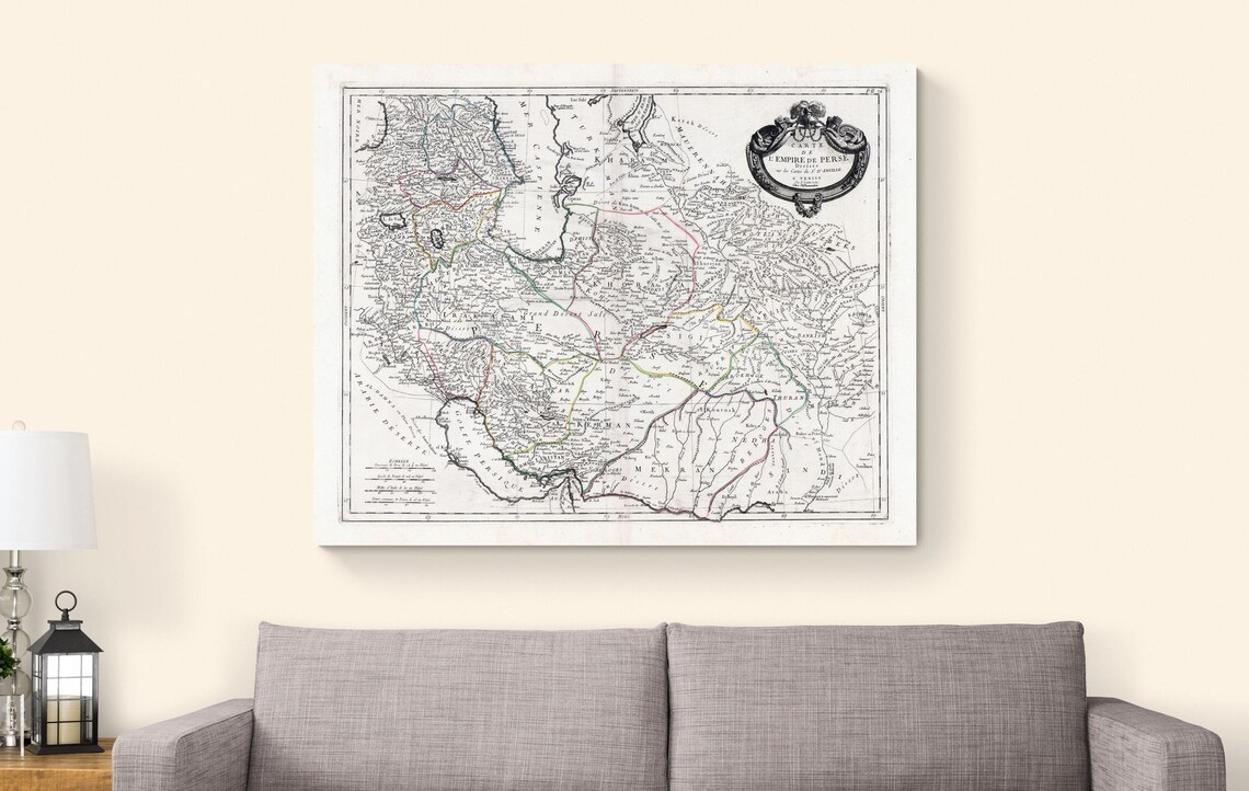 1785 Map of the Persian Empire – Late 18th Century Middle Eastern Map ...