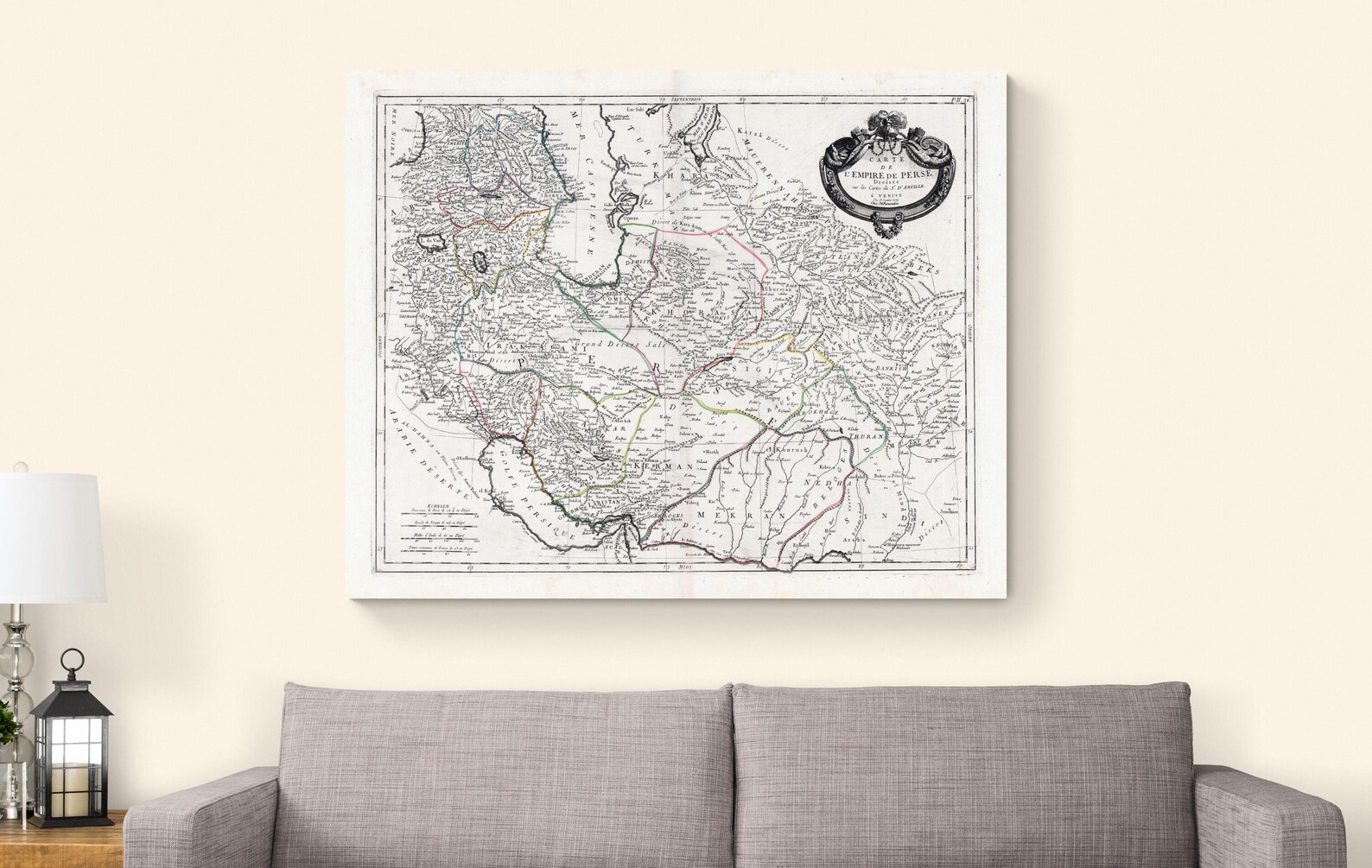 1785 Map of the Persian Empire – Late 18th Century Middle Eastern Map ...