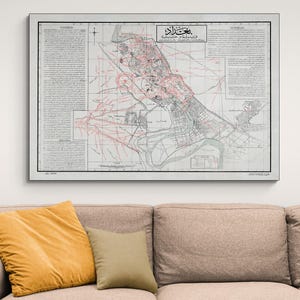 1950 Map of Baghdad Iraq Middle Eastern Geography Iraqi History ...