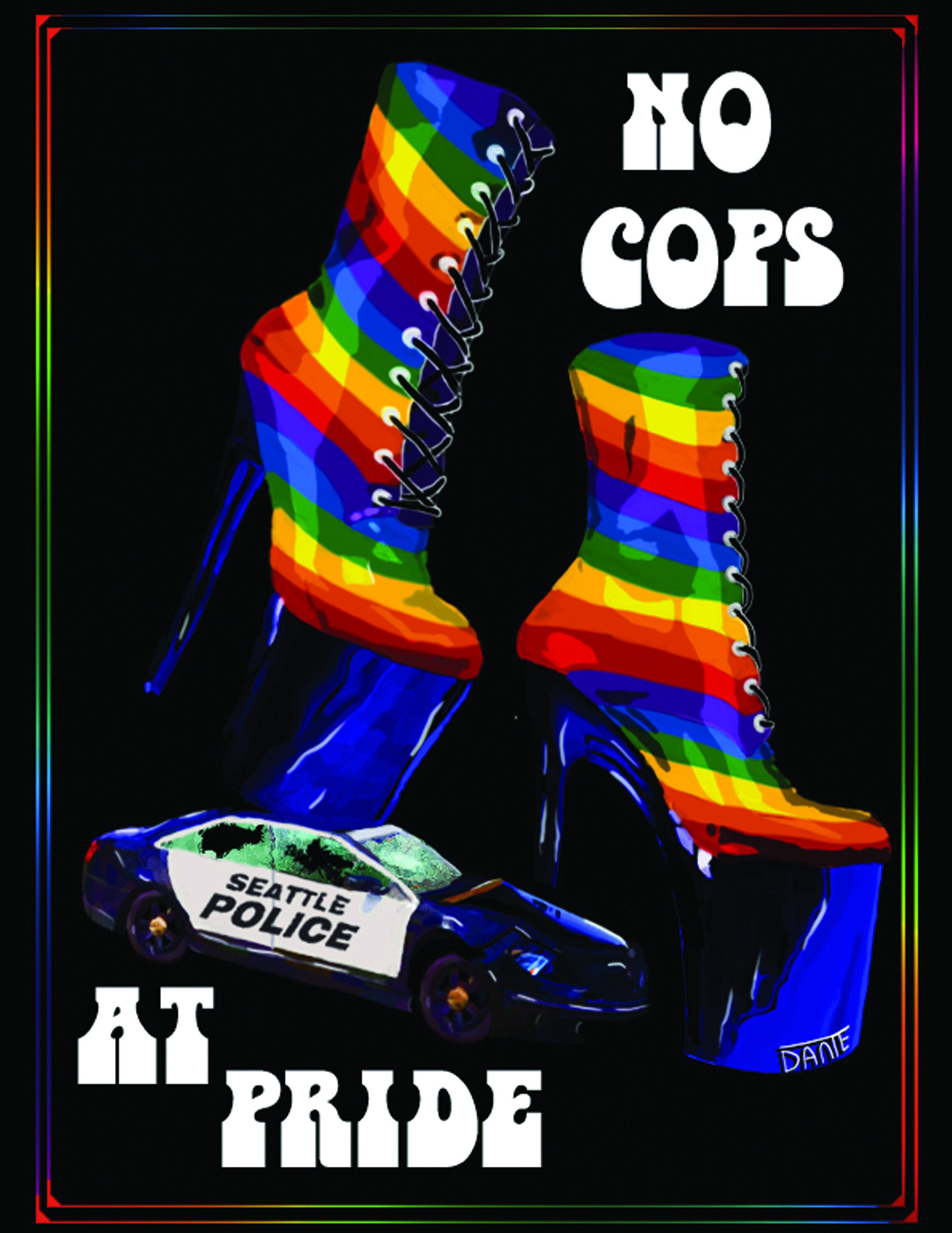 No Cops At Pride Print | Etsy