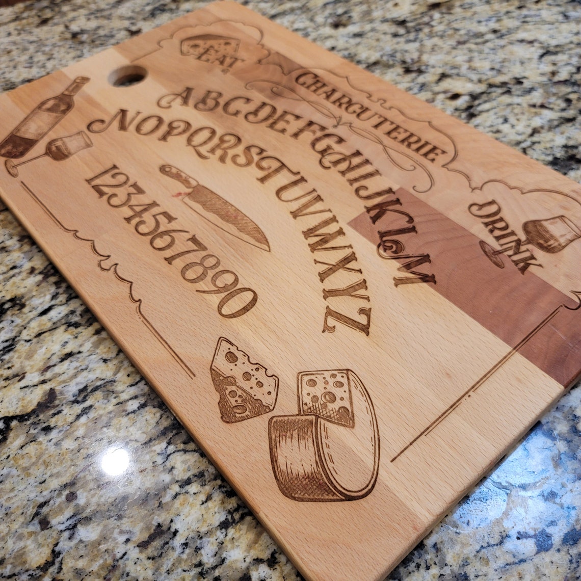 Wine and Cheese Ouija Charcuterie Board | Etsy