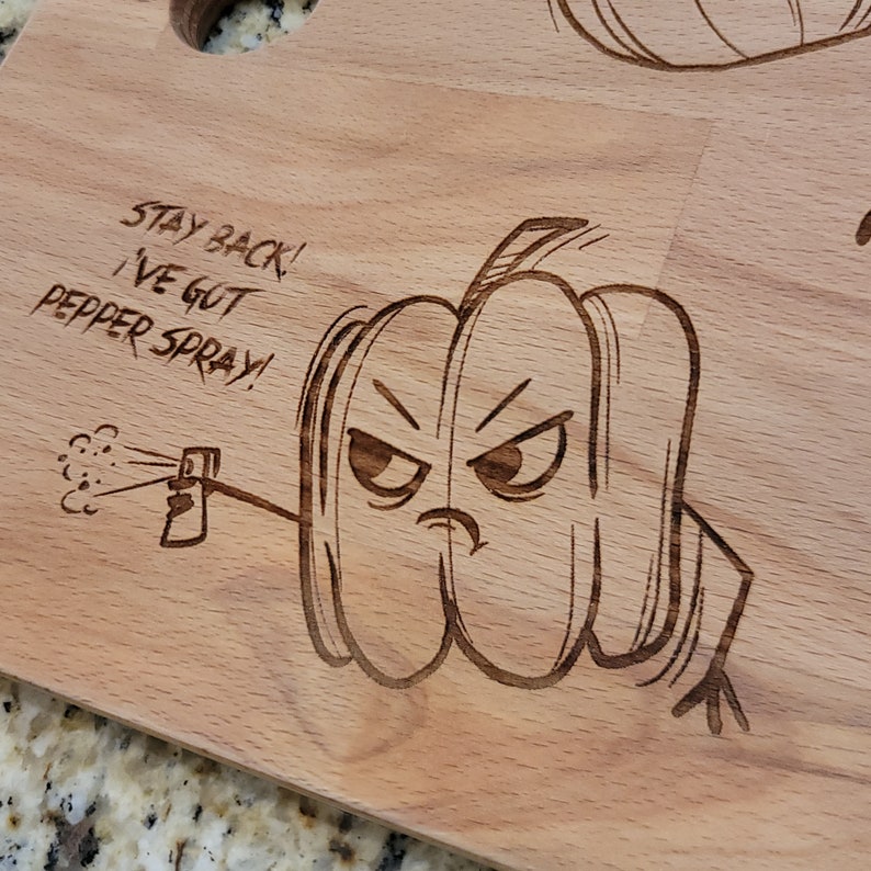 Vegetable MURDER Board - Etsy