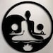 Yin Yang Metal Wall Sign,metal Yoga Room Wall Sign,pilates Room Wall ...
