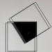 Rectangle Metal Wall Art, Minimalist Living Room Wall Sculpture ...