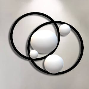 Black and Copper Metal Wall Decor,abstract Black Bronze Metal Wall ...