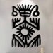 Aztec Metal Wall Hanging,aztec Figure Metal Wall Sculpture for Living ...