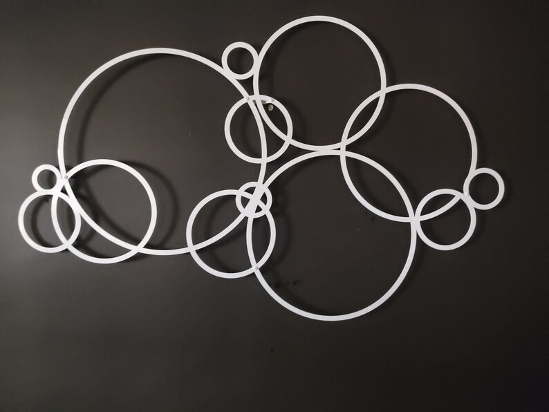 Matte Black Abstract Bubbles Metal Wall Art Metal Bubles Sign - Etsy