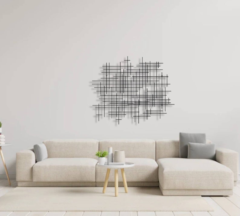 Metal Line Art for Wallminimalist Metal Black Wall Signmetal - Etsy