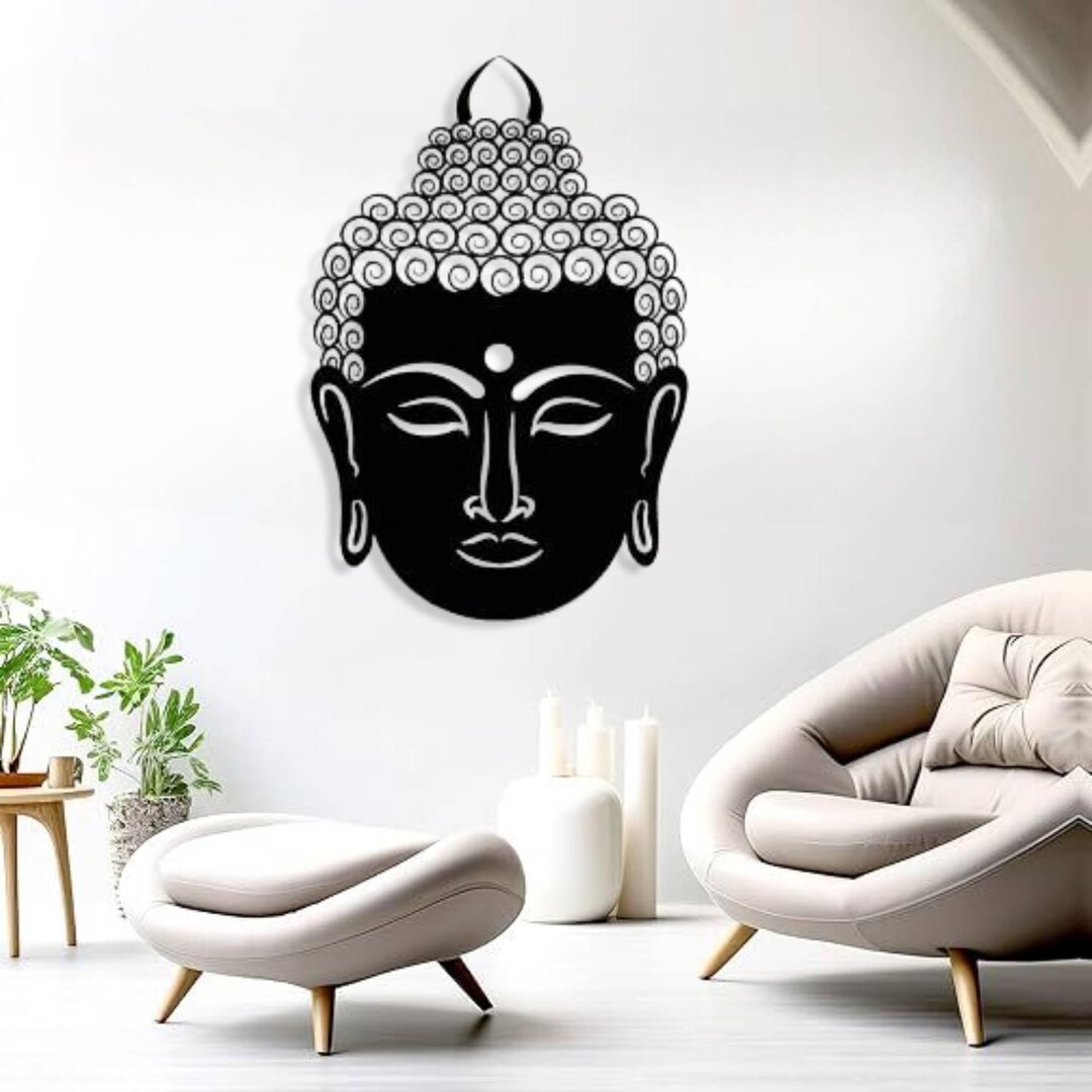 Buddha Metal Wall Hanging - Buddha Wall Art - Zen Buddha Decor ...