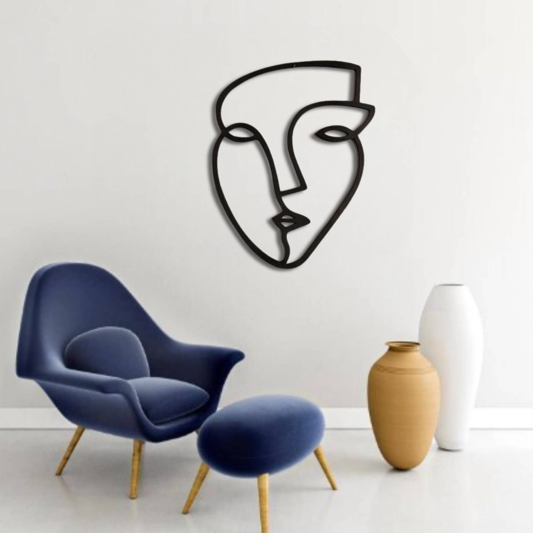 Xlarge Picasso Face Metal Wall Sculpture,picasso Face Metal Wall Decor ...