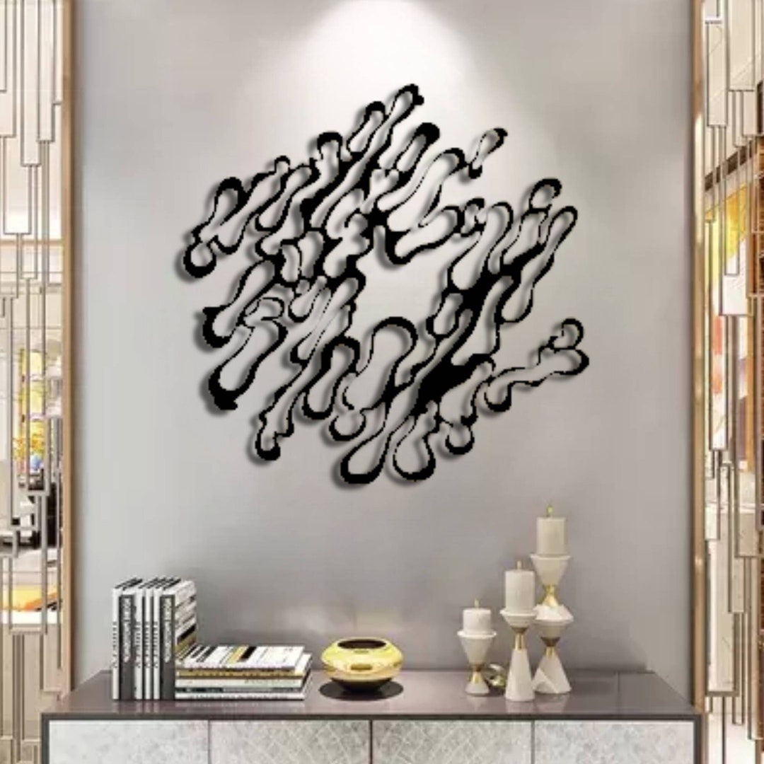 Abstract Metal Irregular Wall Sculpture,unique Wall Decor,abstract Wall Art,metal Wall Hanging ...