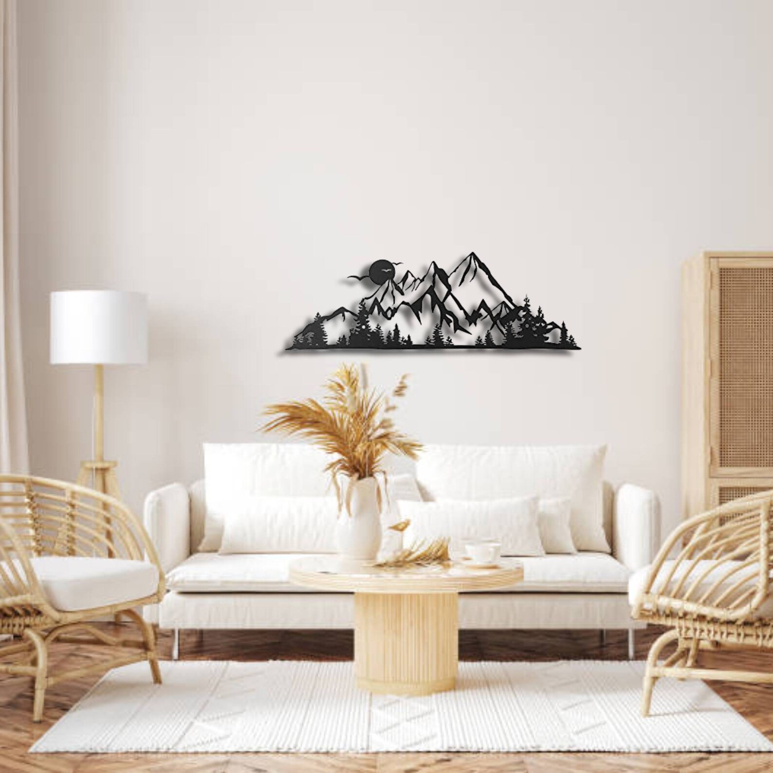 Large Mountain Metal Wall Sculpturehill Sign Metal Wall - Etsy