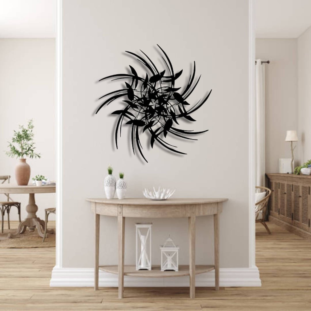 Black Metal Storm Sign Wall Art, Black Metal Sketch Sign for Wall,guest ...