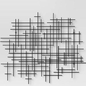 Metal Line Art for Wall,minimalist Metal Black Wall Sign,metal Lines ...