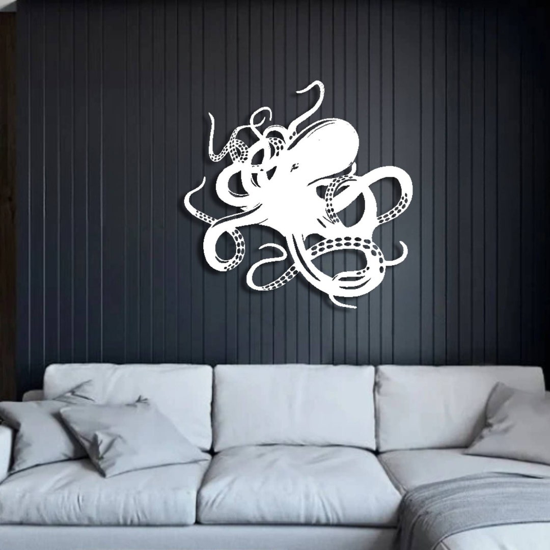 Metal Octopus Sign for Wall ,metal Octopus Wall Hanging,marin Wall ...