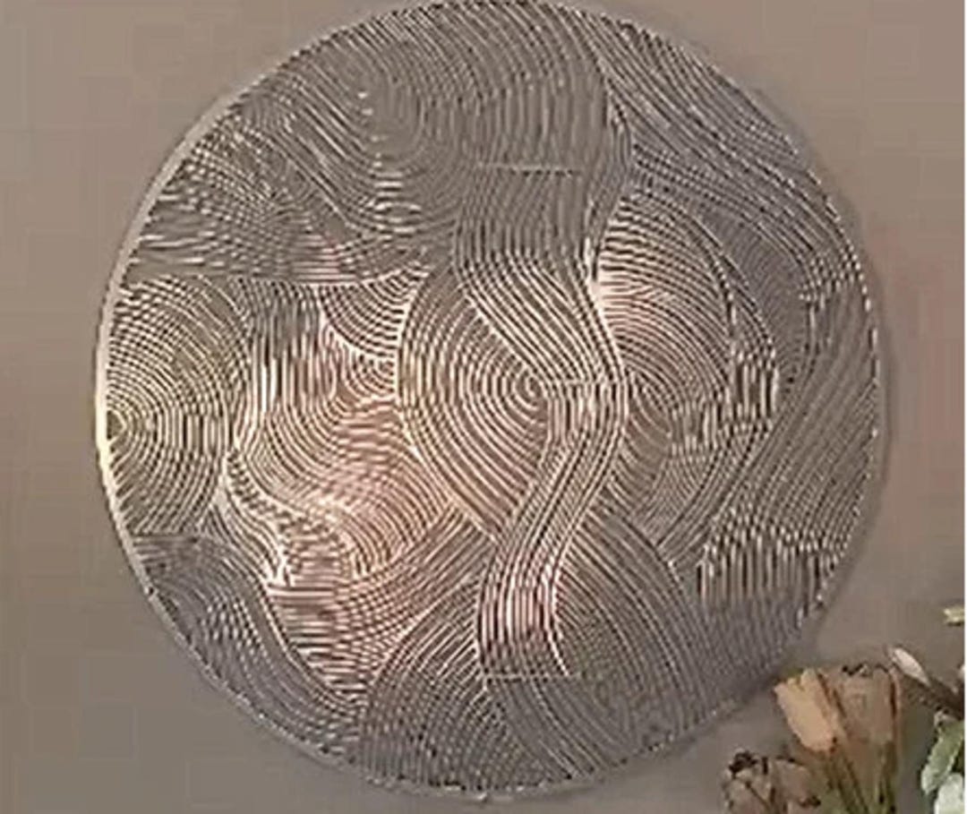 Life4 Circular Abstract Metal Wall Sculpture,unique Wall Deco,abstract ...