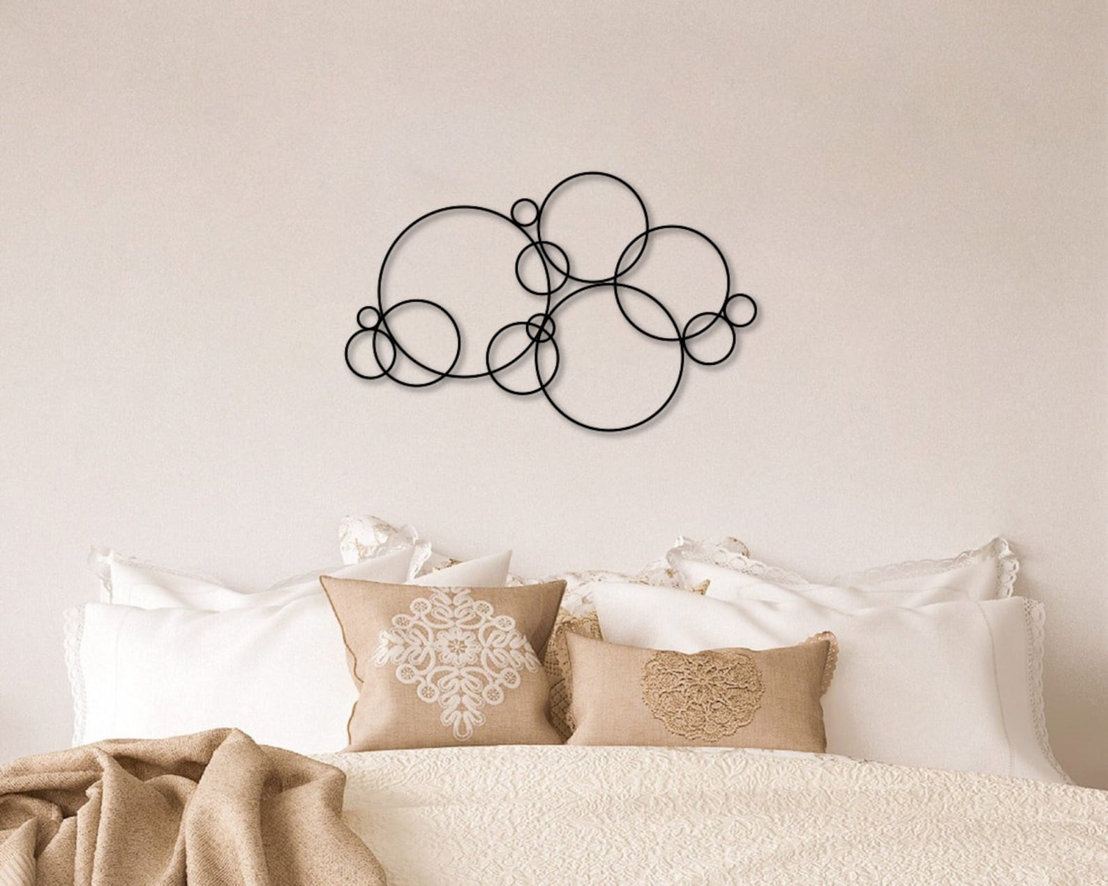 Matte Black Abstract Bubbles Metal Wall Art Metal Bubles Sign - Etsy