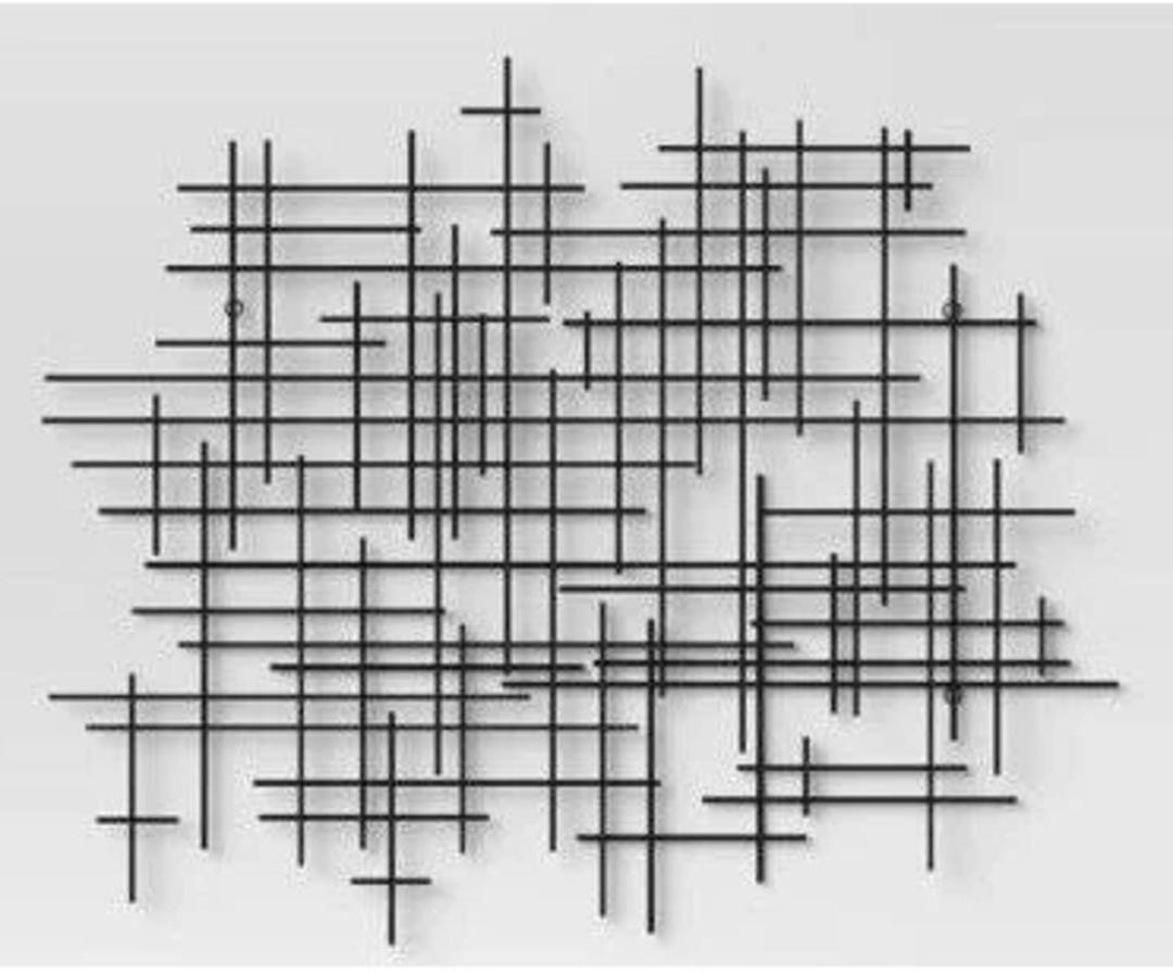 Lines Metal Wall Decor,minimalist Metal Wall Sign,metal Lines Sign for ...