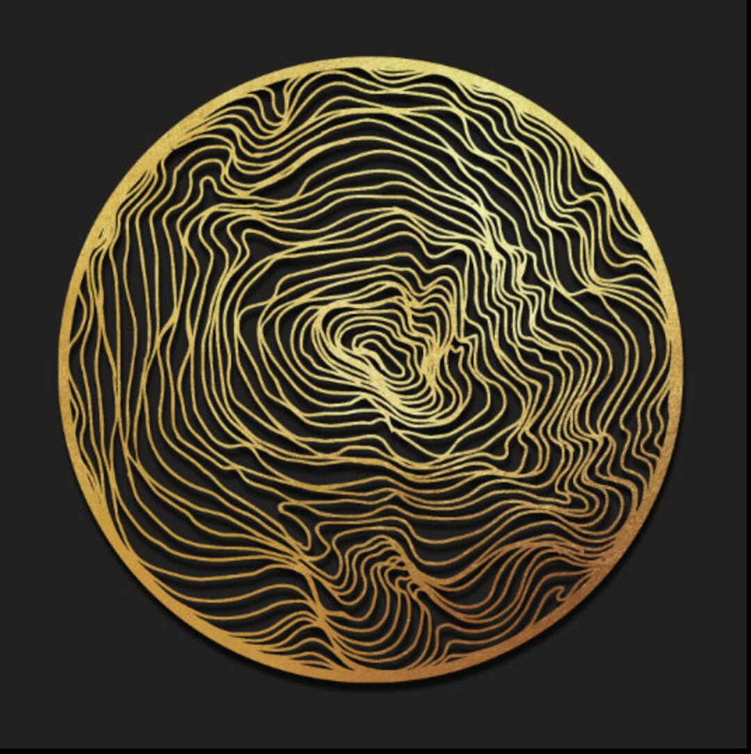 Life1 Golden Metal Irregular Wall Sculpture,unique Wall Decor,abstract ...