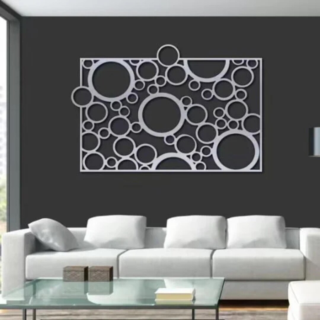 Abstract Bubbles Metal Wall Art ,metal Bubbles Sign for Wall, 2d Wall ...