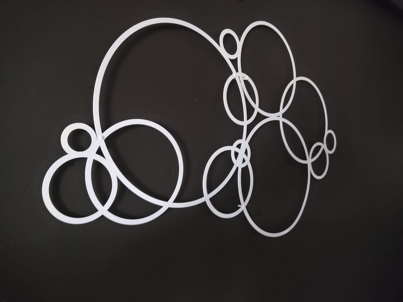 Matte Black Abstract Bubbles Metal Wall Art Metal Bubles Sign - Etsy