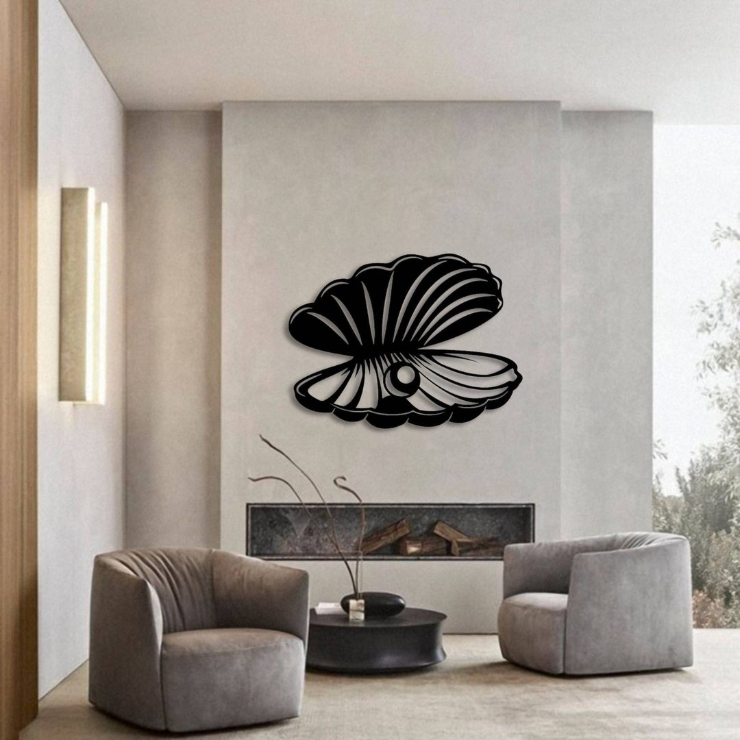 Metal Mussel Sign for Wall,metal Mussel Wall Art for Bedroom,metal ...