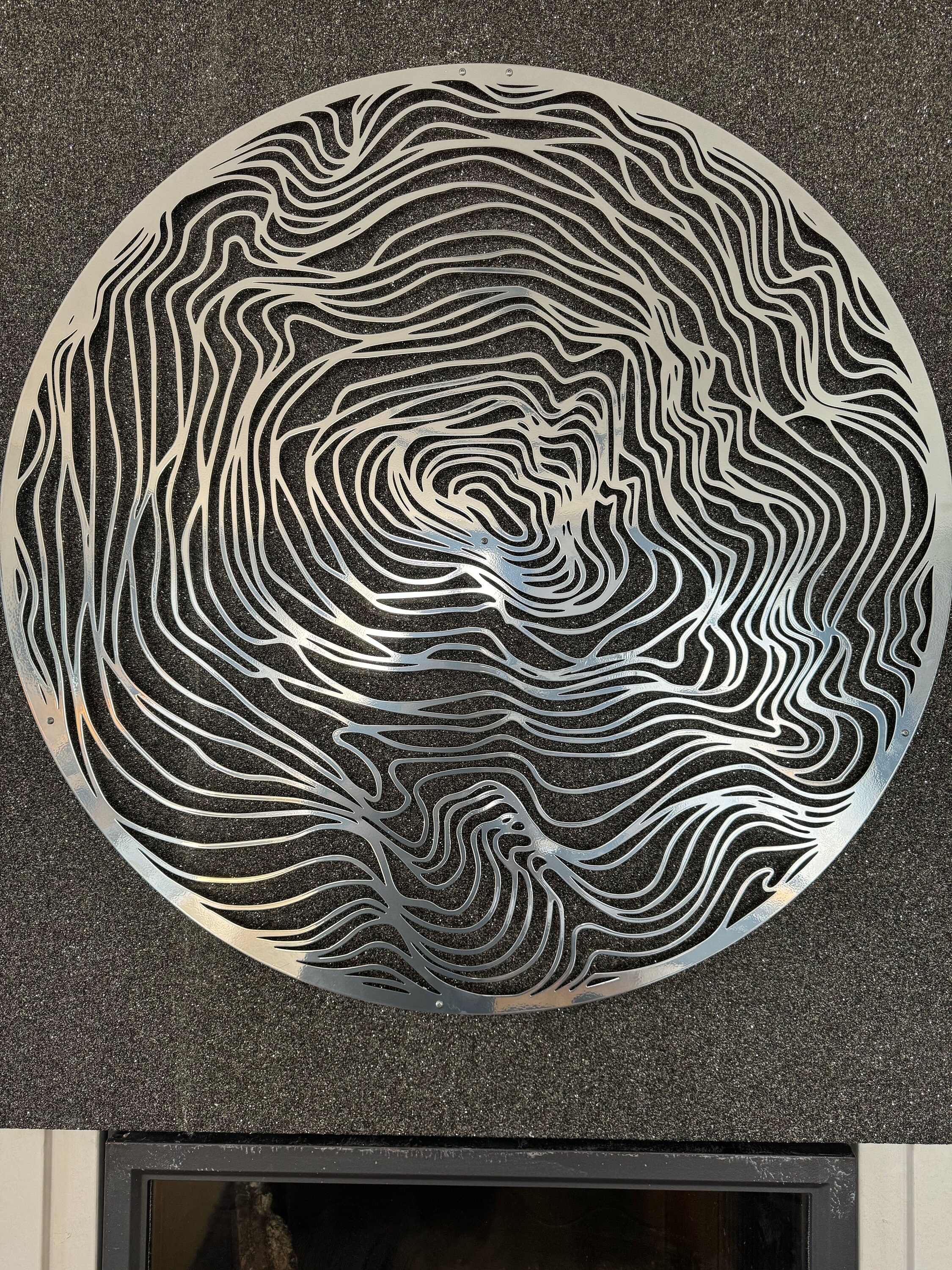 Life1 Silver Metal Irregular Wall Sculpture,unique Abstract Wall Decor ...