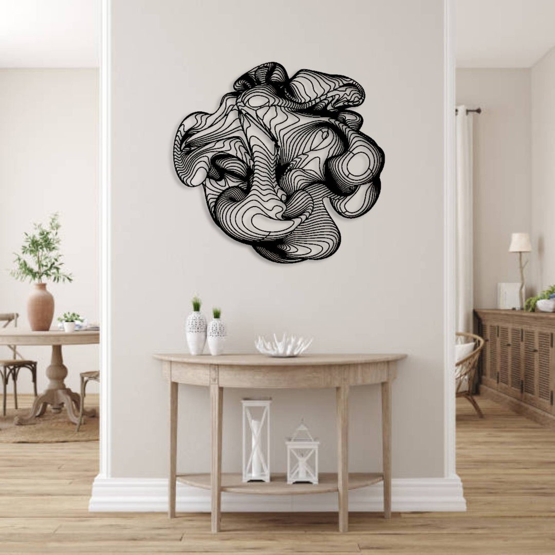 Metal Irregular Wall Sculpture,unique Wall Decor,abstract Wall Sign ...